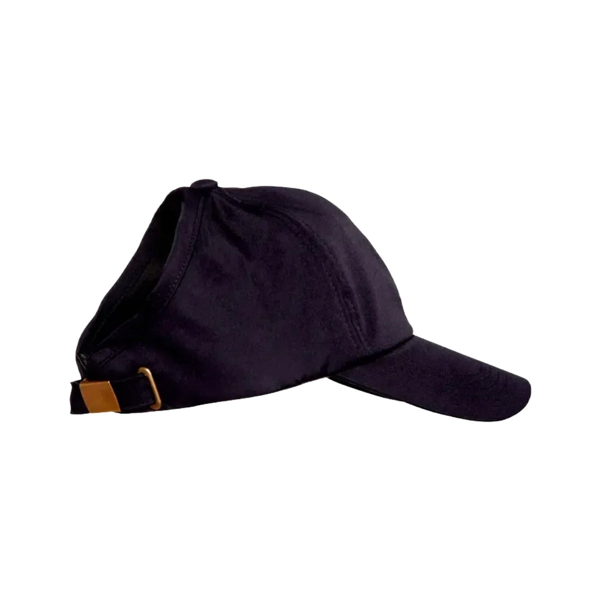 Satin Lined Backless Baseball Cap [Black] #FH50 – Hera BEAUTÉ