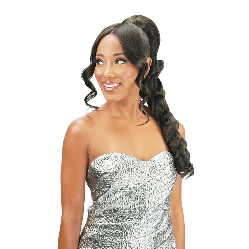 Zury Miss Bang Ria Curly drawstring ponytail with bangs | Hera BEAUTÉ ...